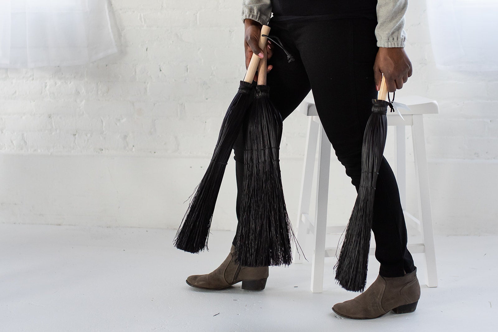 Ramses Hearth Broom | Prairie Breeze Folk Arts Studio